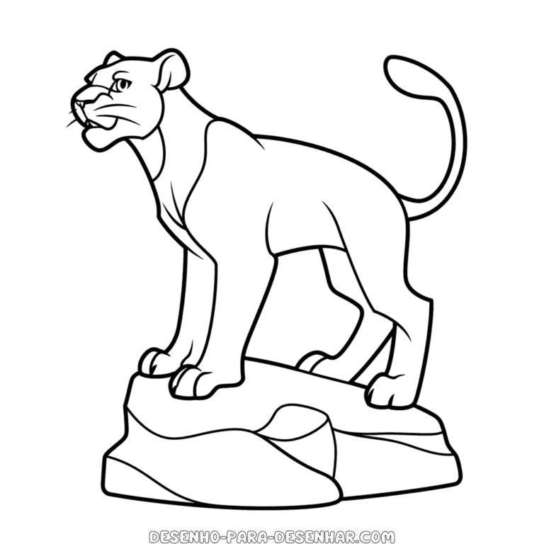 Desenho de bagheera o livro da selva | Desenho Para Desenhar Desenho de bagheera o livro da selva | Desenho Para Desenhar